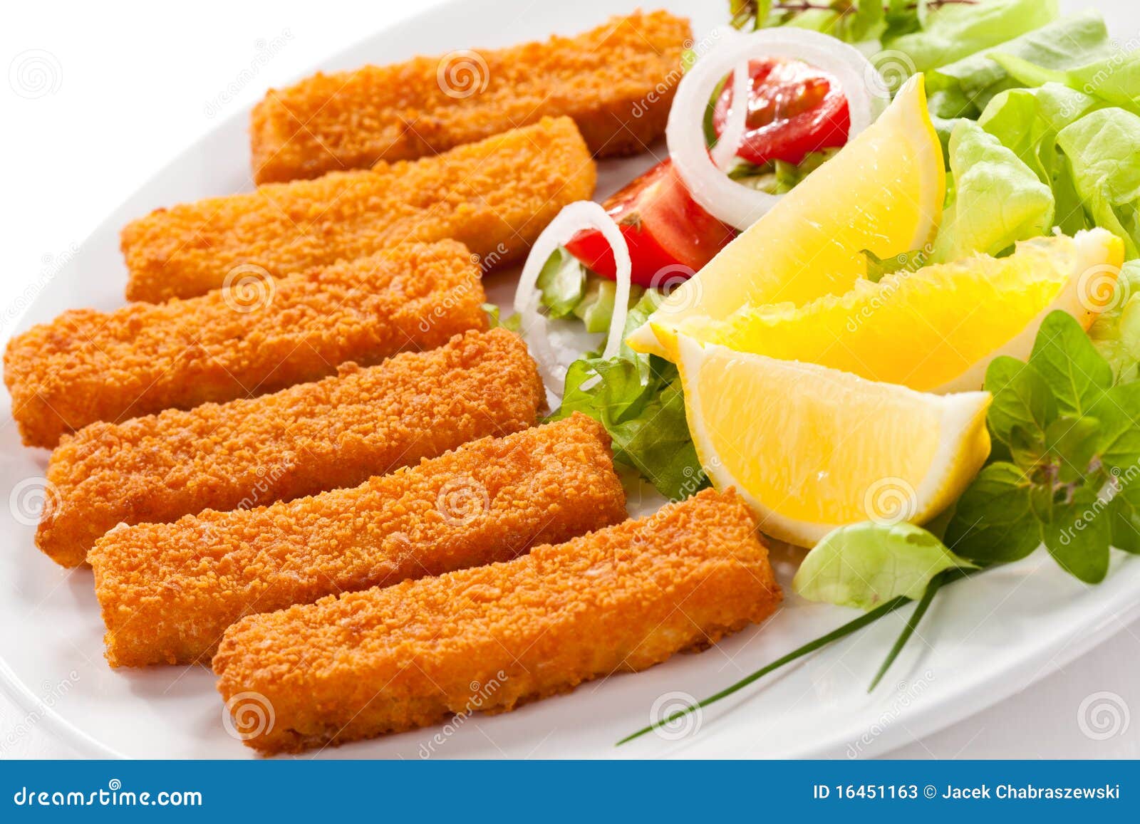 Filetes de pescados fritos imagen de archivo. Imagen de sano - 16451163