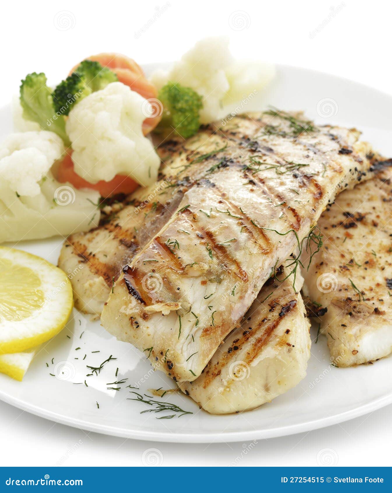 Filetto di pesce cotto immagine stock. Immagine di alimento - 27254515