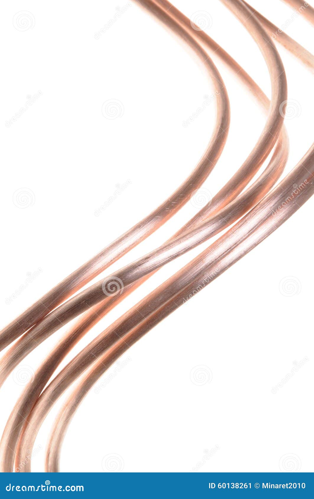 Fili di rame immagine stock. Immagine di colore, costruzione - 60138261