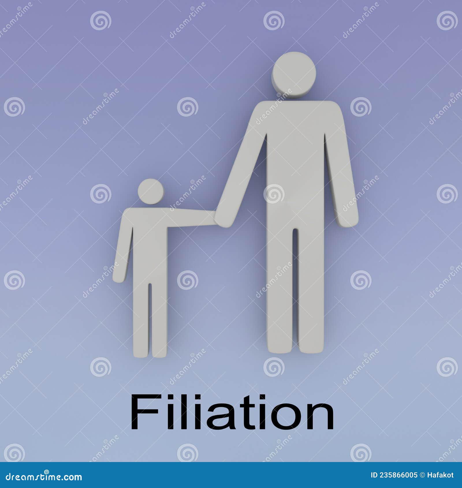 Filiation - legal concept stock illustration. Illustration of affection ...