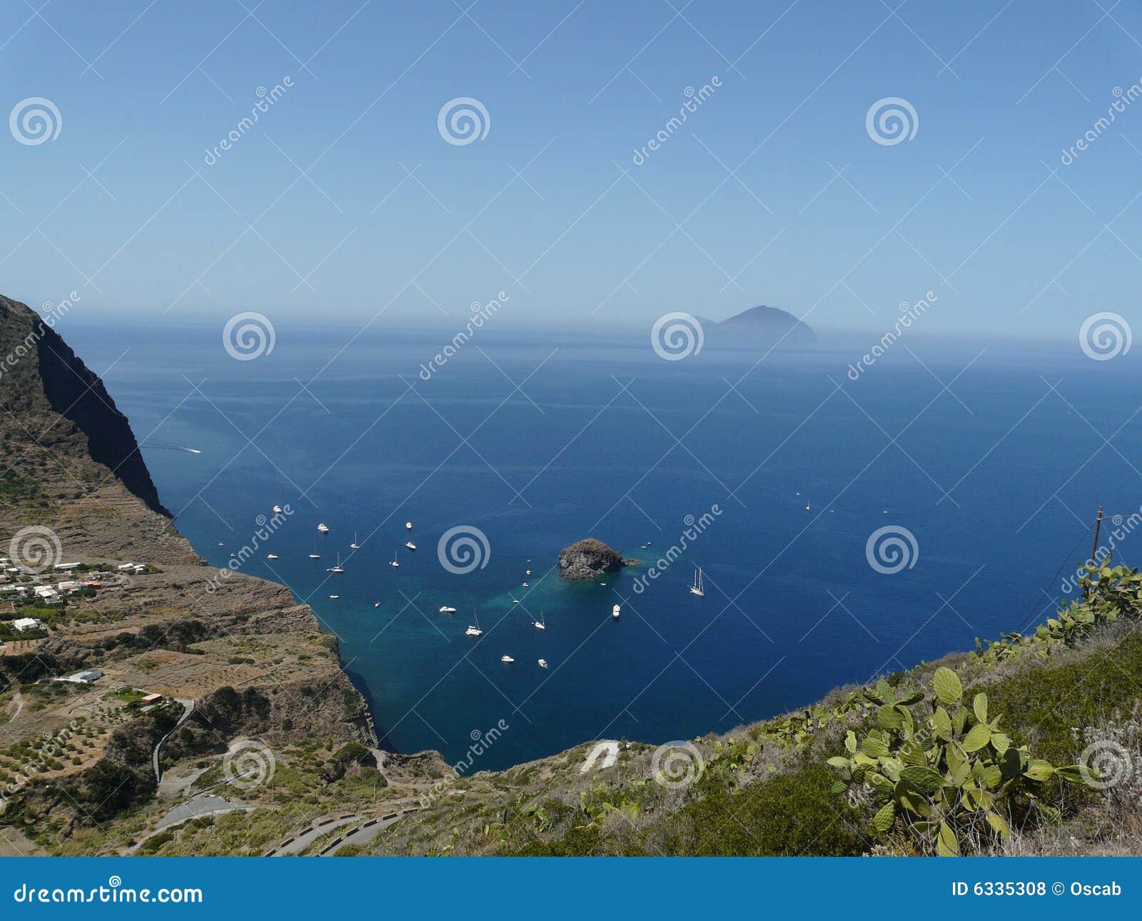 Filicudi stock photo. Image of rock, figs, island, salina - 6335308