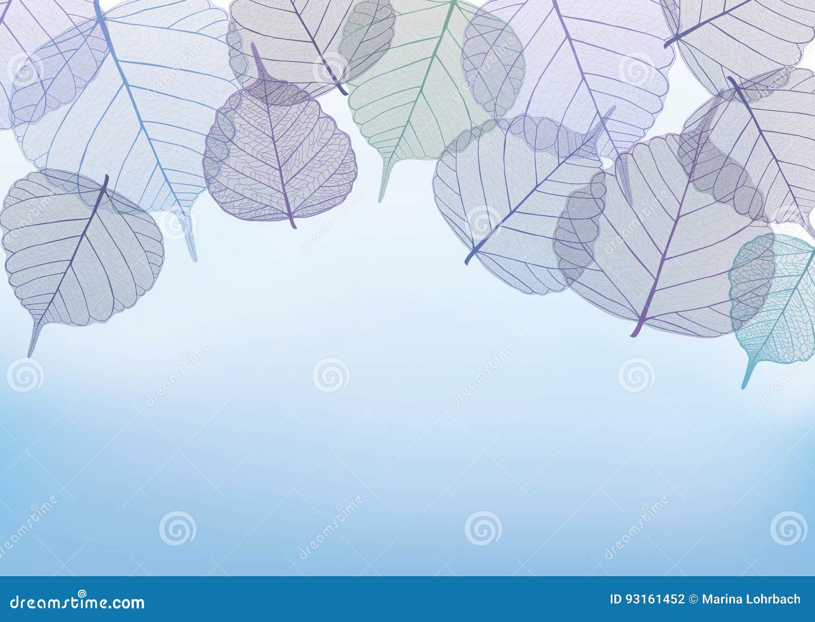 Filigree Leaves with Copy Space, Illustration Stock Illustration ...