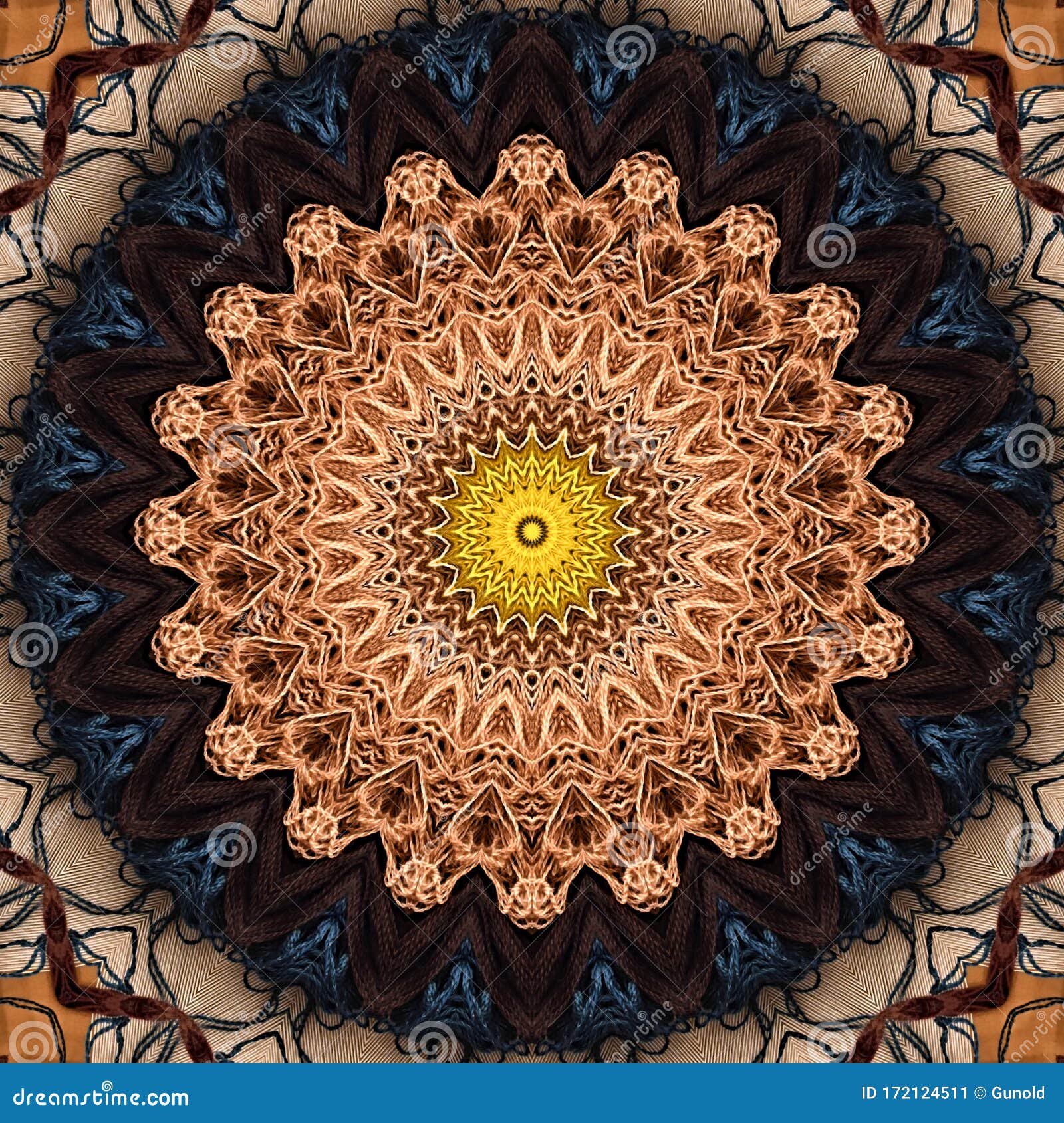 Filigree Pattern Made of Wool Stock Illustration - Illustration of ...