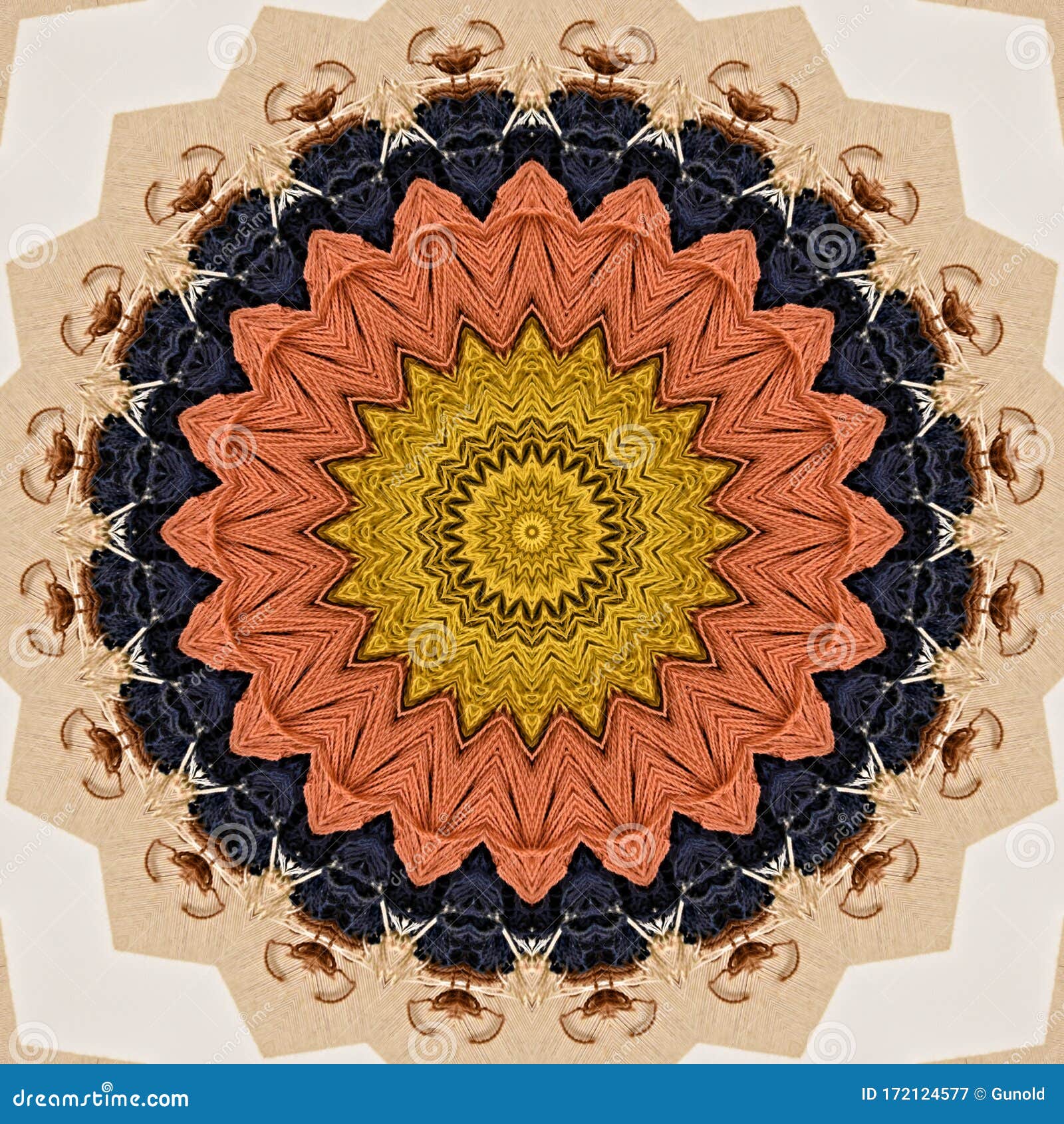 Filigree Pattern Made of Wool Stock Illustration - Illustration of ...