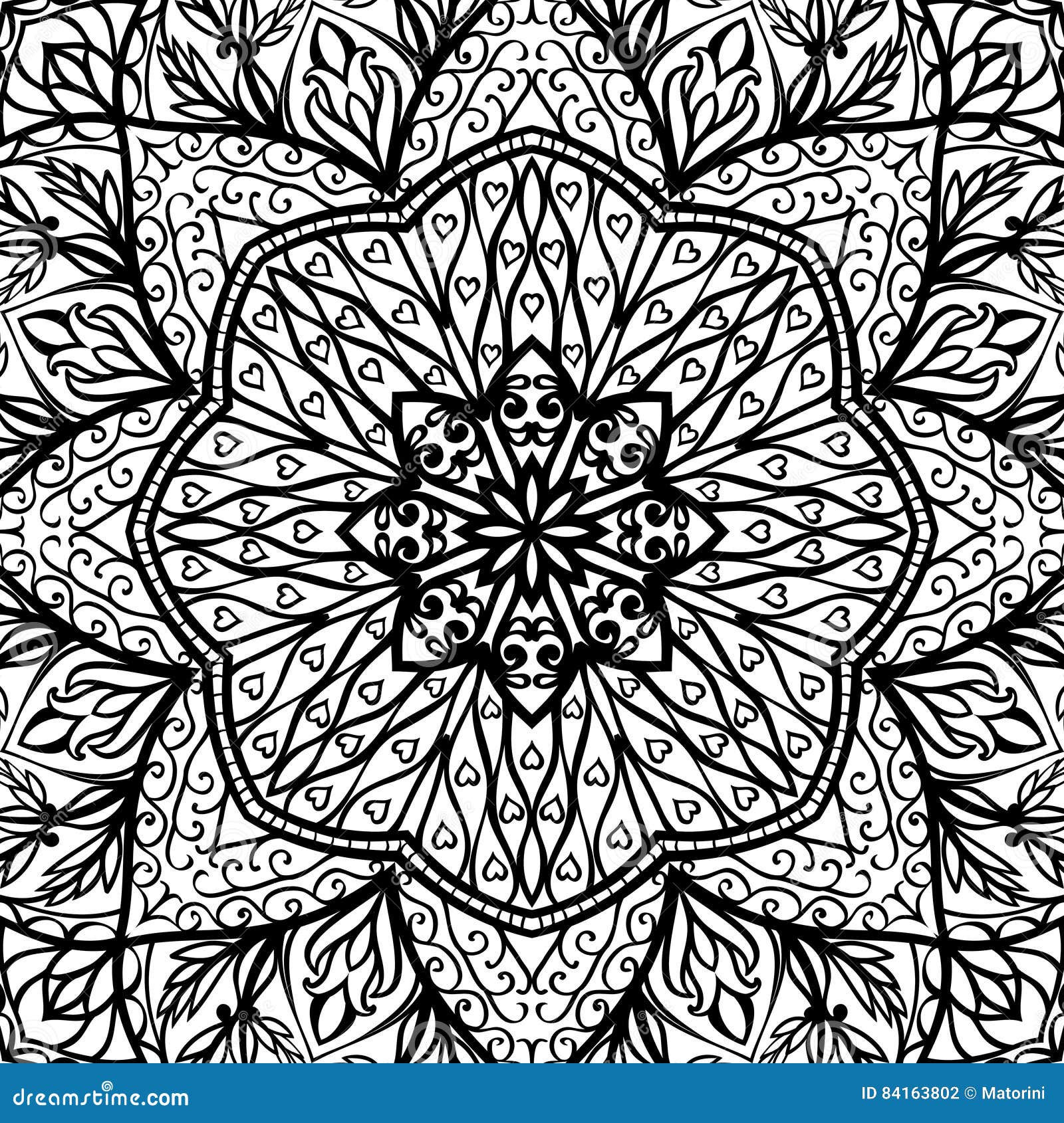 Filigree Template for Shawl. Stock Vector - Illustration of islamic ...