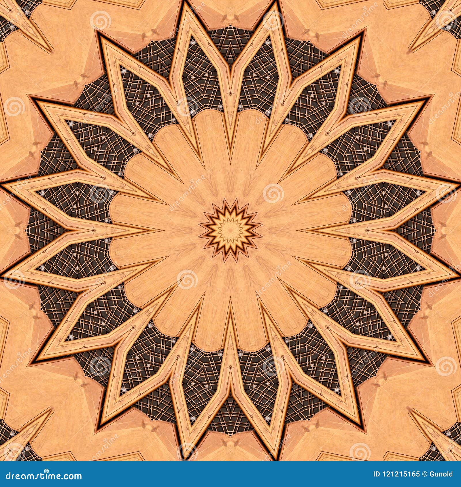 Filigree Wooden Fantasy Structure Stock Illustration - Illustration of ...