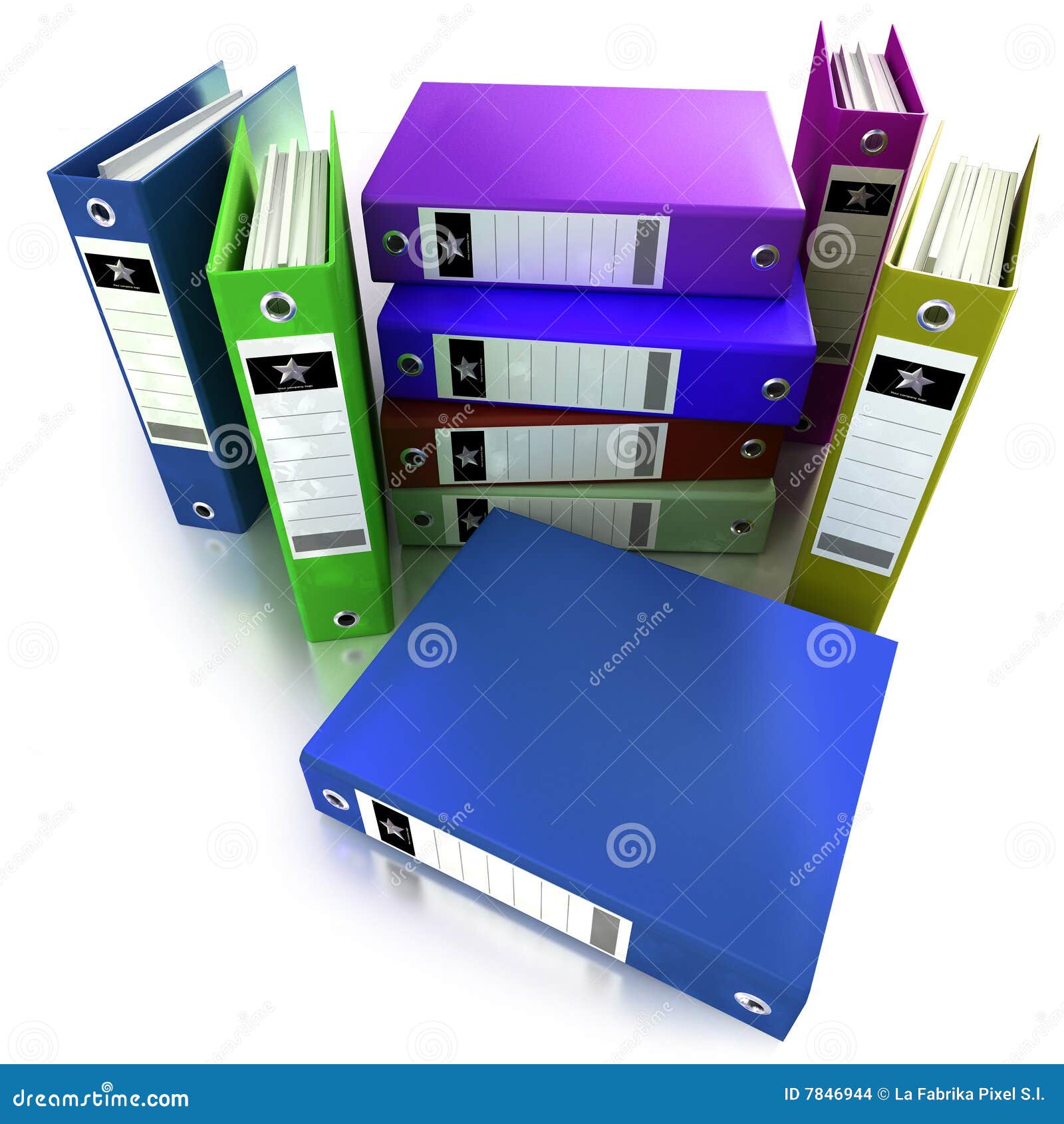 Filing stock photo. Image of purple, chrome, paperwork - 7846944