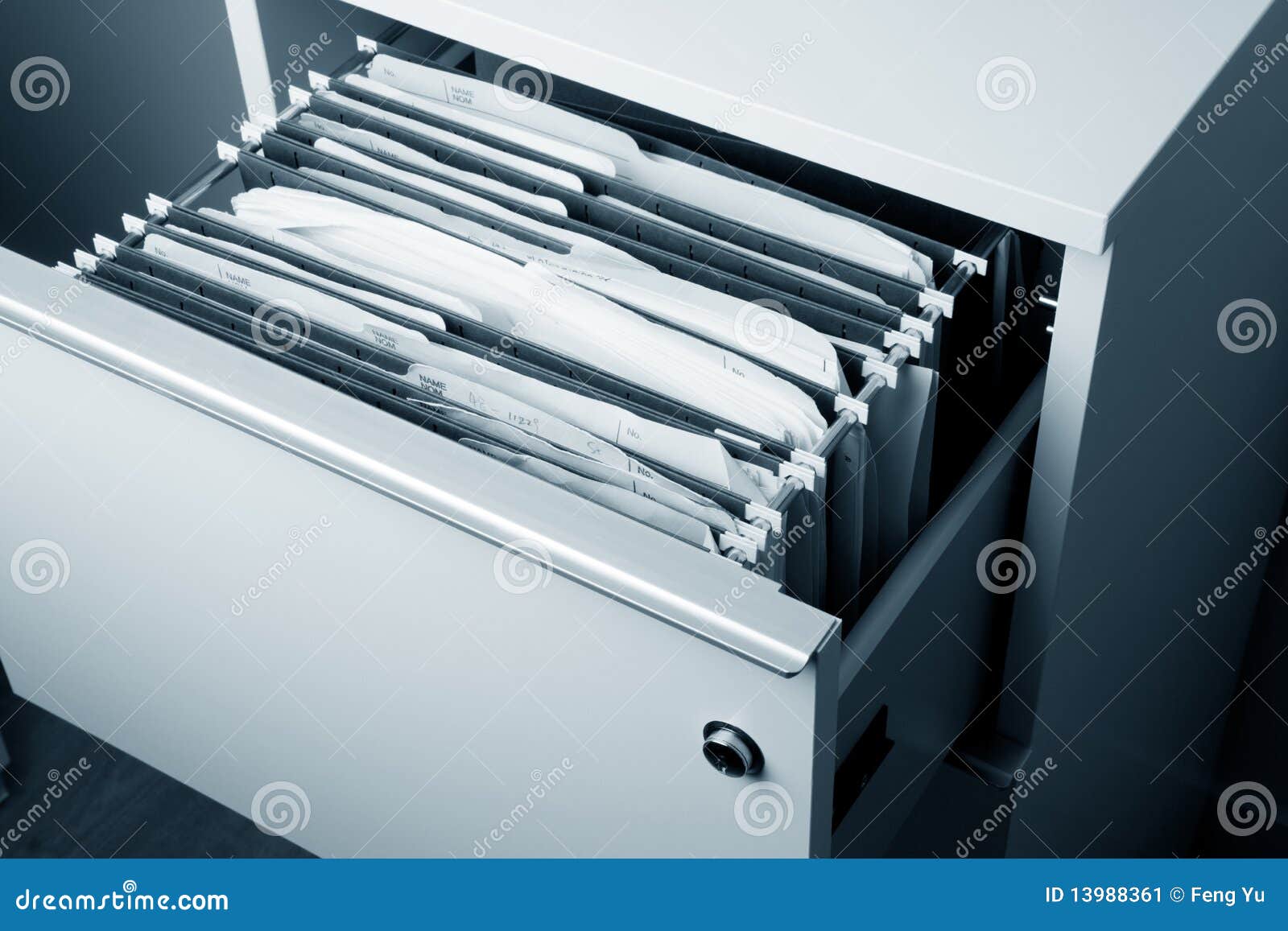 Filing Cabinet And Shredded Paper Stock Image | CartoonDealer.com #39126547