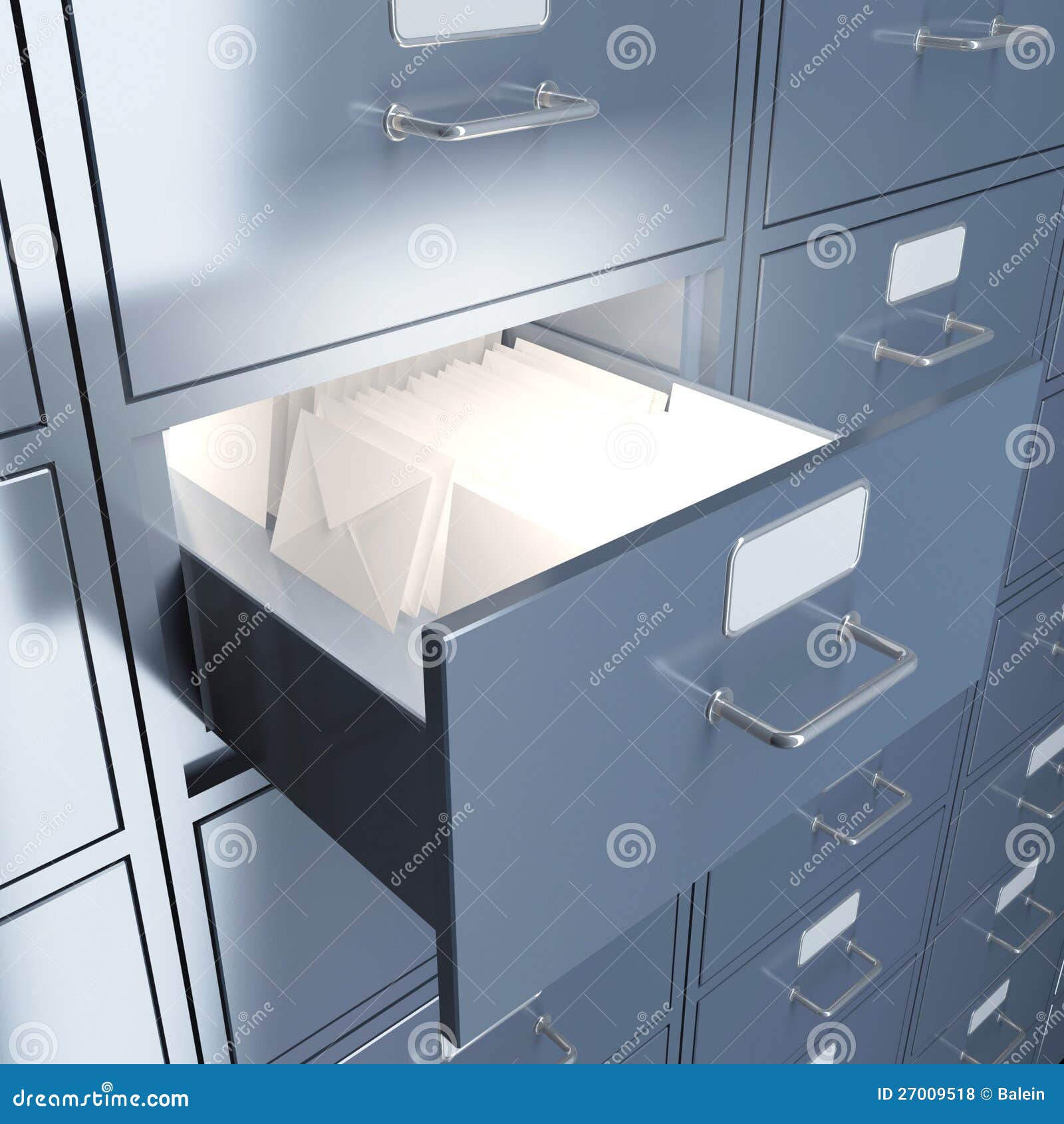 Filing cabinet stock illustration. Illustration of document - 27009518