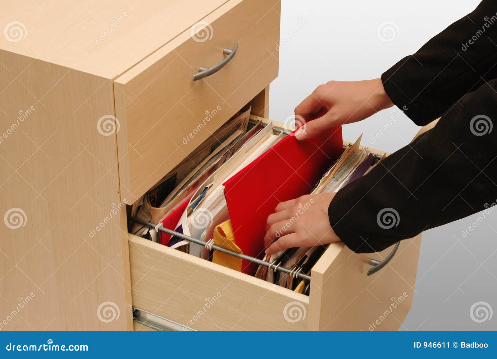 Filing Cabinet stock image. Image of enterprise, isolated - 946611