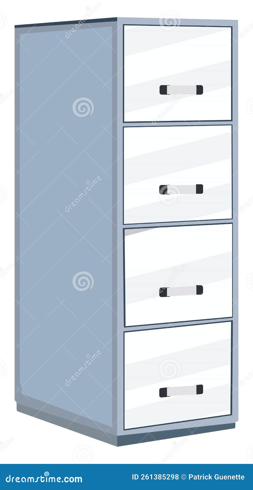 Filing cabinet, icon stock vector. Illustration of office - 261385298