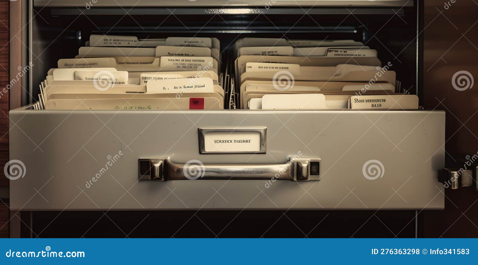 A Filing Cabinet with Labeled Folders Containing Importan Created with ...