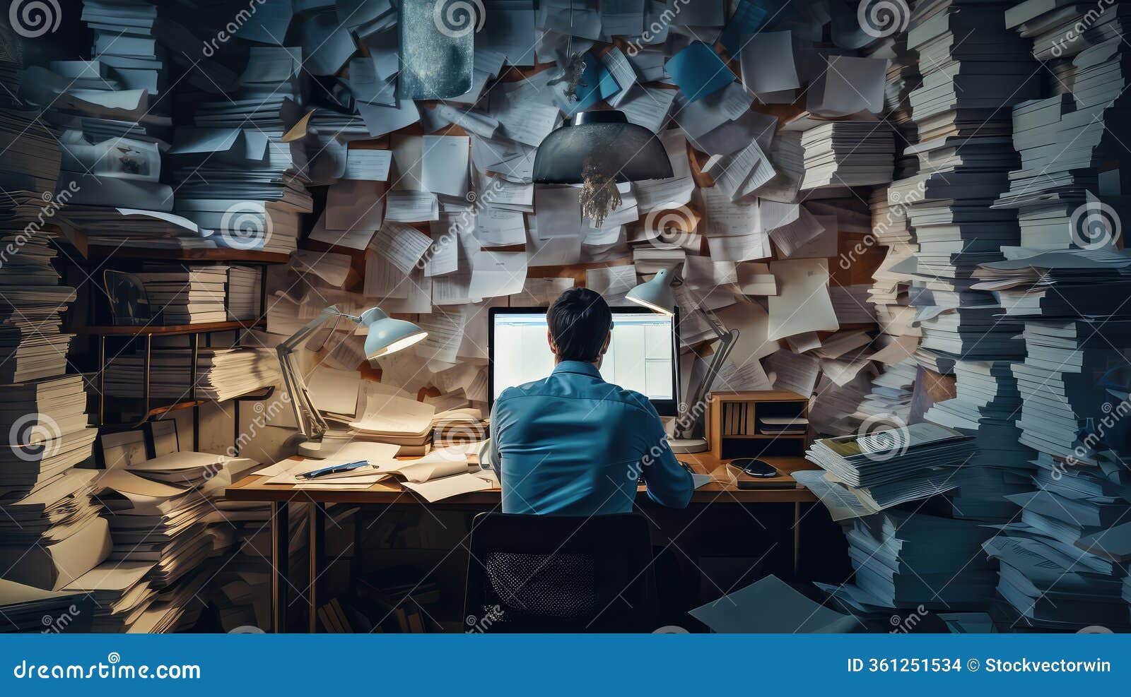 Filing data organization stock illustration. Illustration of ...