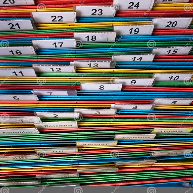 Filing documents stock image. Image of catalog, order - 18306715