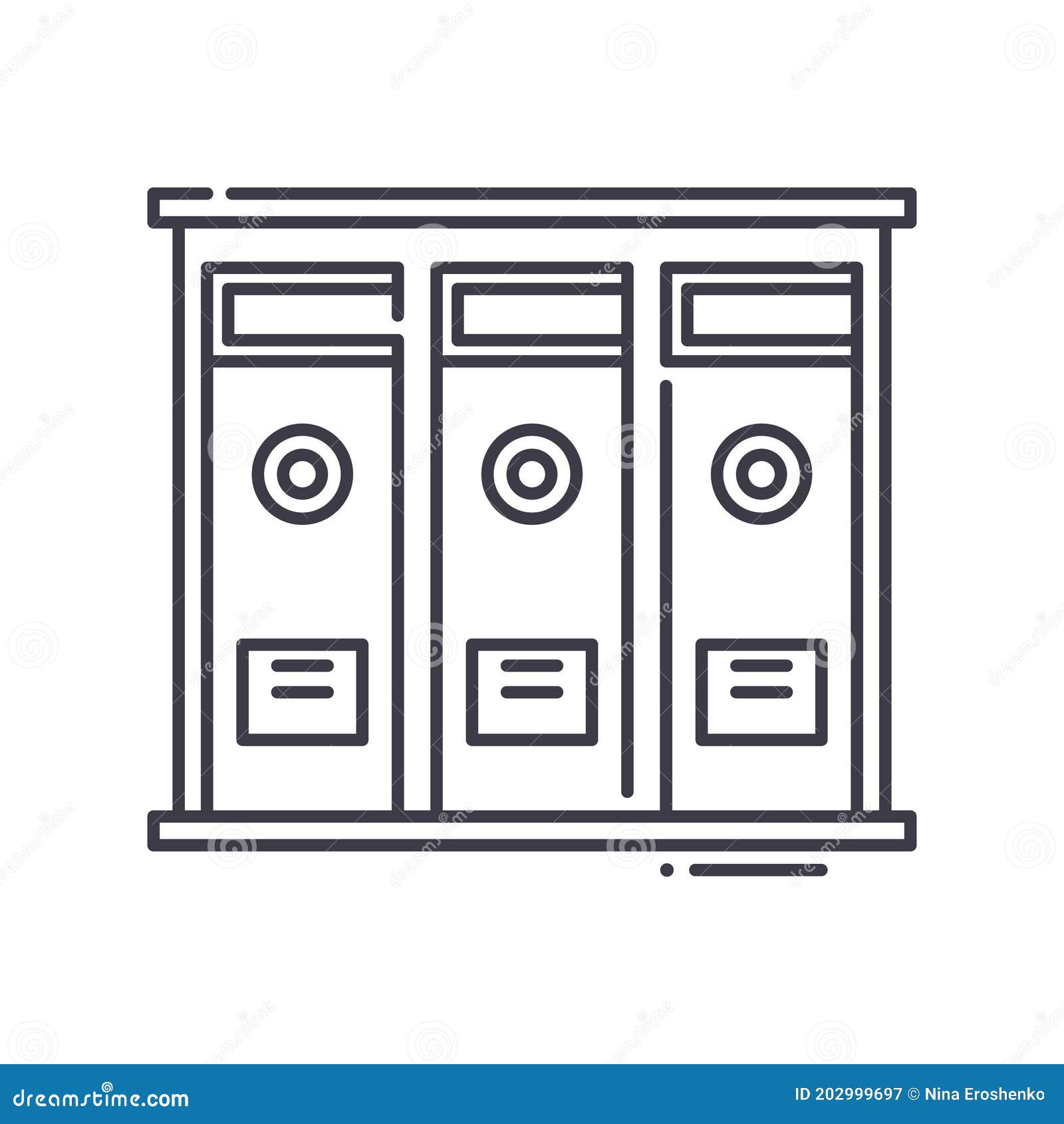 Filing Documents Icon, Linear Isolated Illustration, Thin Line Vector ...