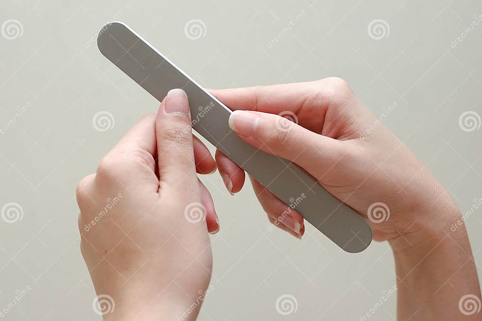 Filing finger nail stock image. Image of memories, happy - 361305
