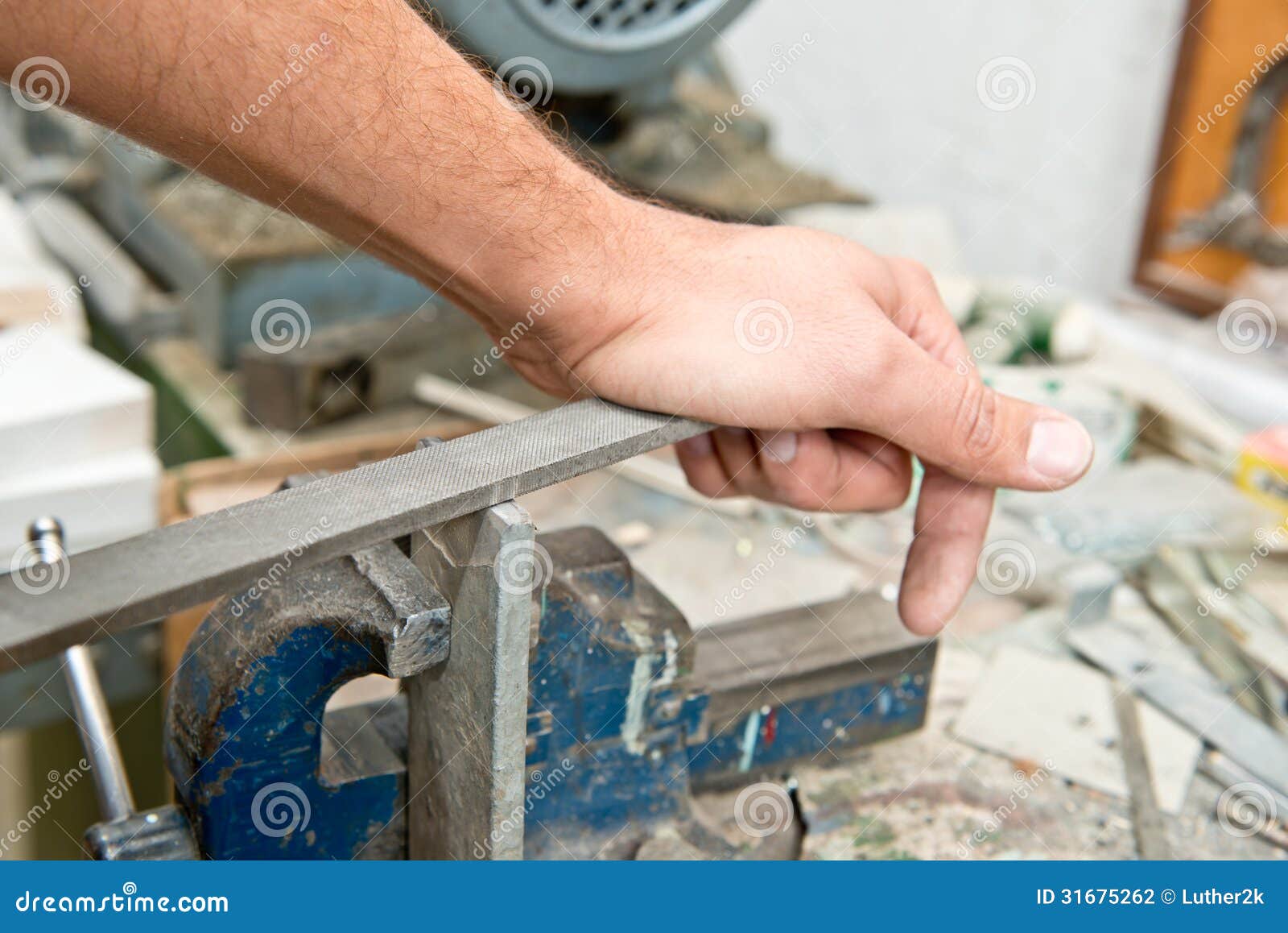 Filing stock photo. Image of mechanic, locksmith, file - 31675262