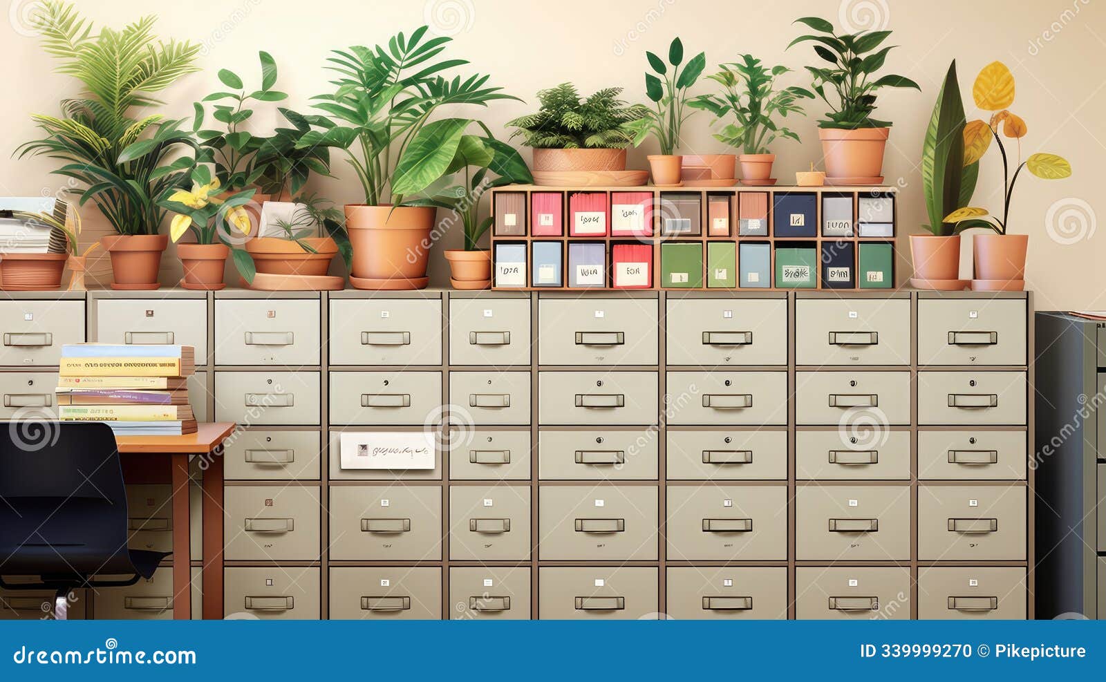 Filing organize office stock illustration. Illustration of storage ...