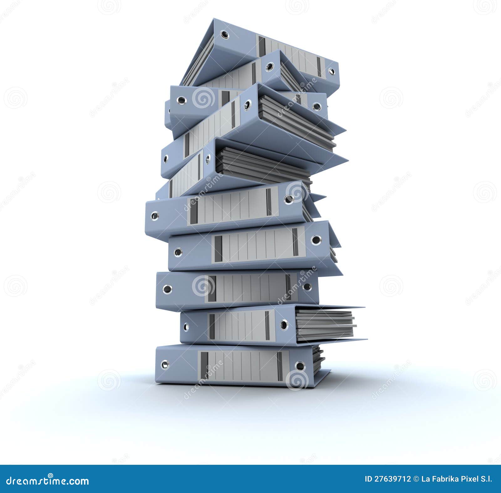 Pile Of Office Clips Isolated Stock Image | CartoonDealer.com #120367909