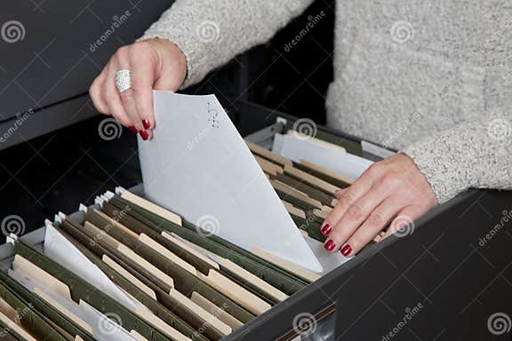 Filing Paperwork stock image. Image of classify, arrange - 13842675