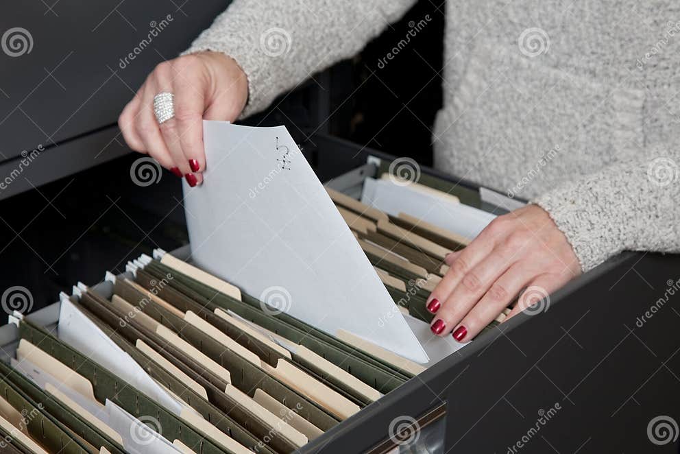 Filing Paperwork stock image. Image of classify, arrange - 13842675