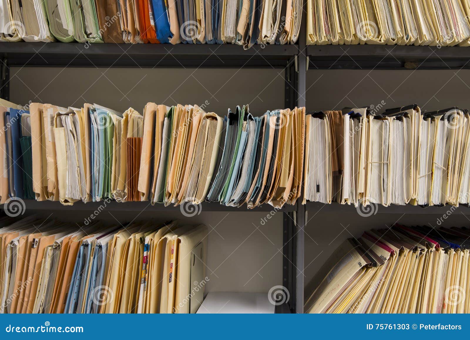 Filing records stock image. Image of color, files, affidavit - 75761303