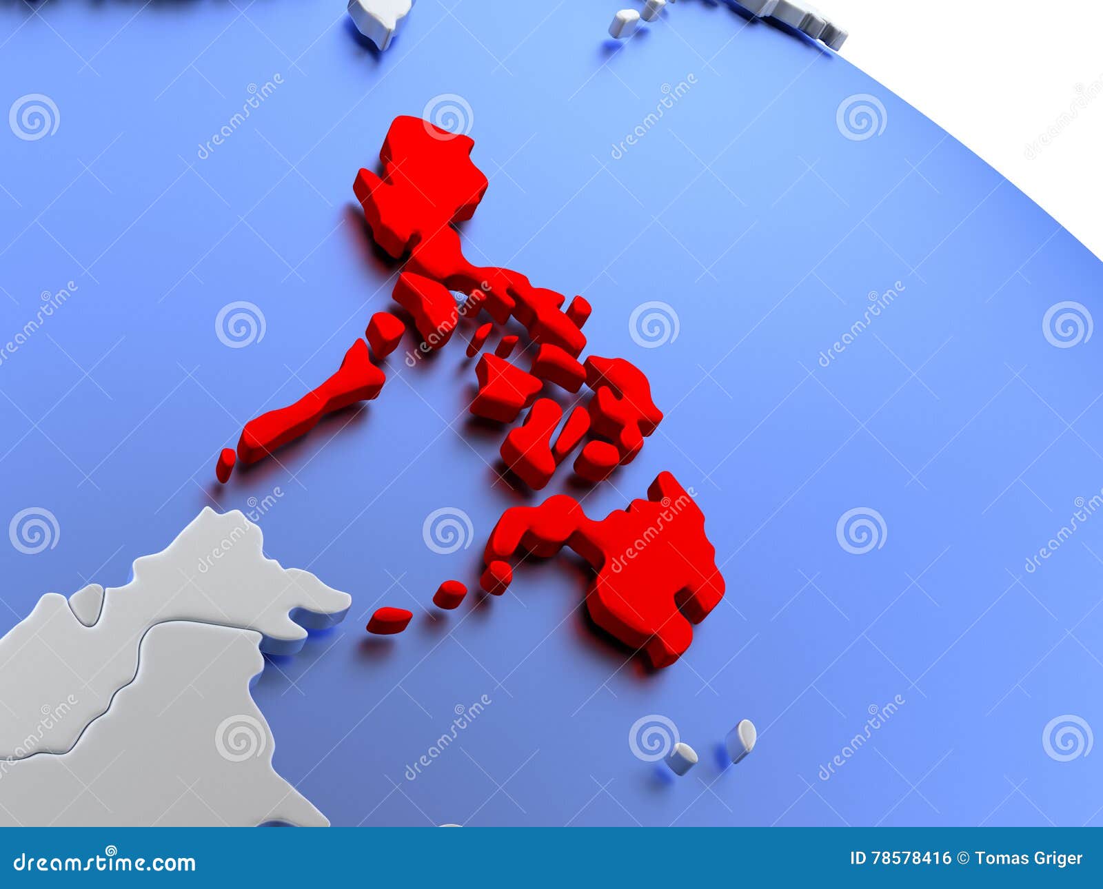 Filipinas no mapa do mundo ilustração stock. Ilustração de filipinas ...