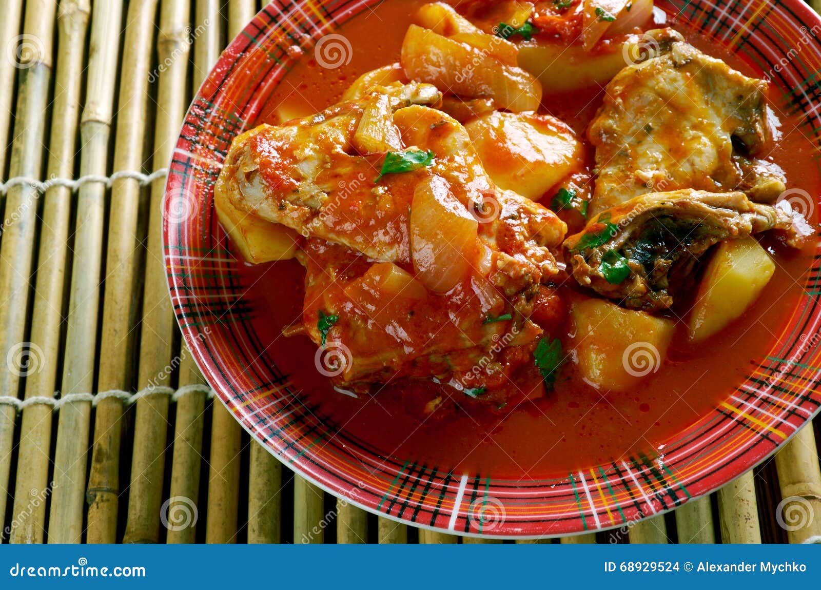 Filipino Chicken Asado stock photo. Image of table, manok - 68929524