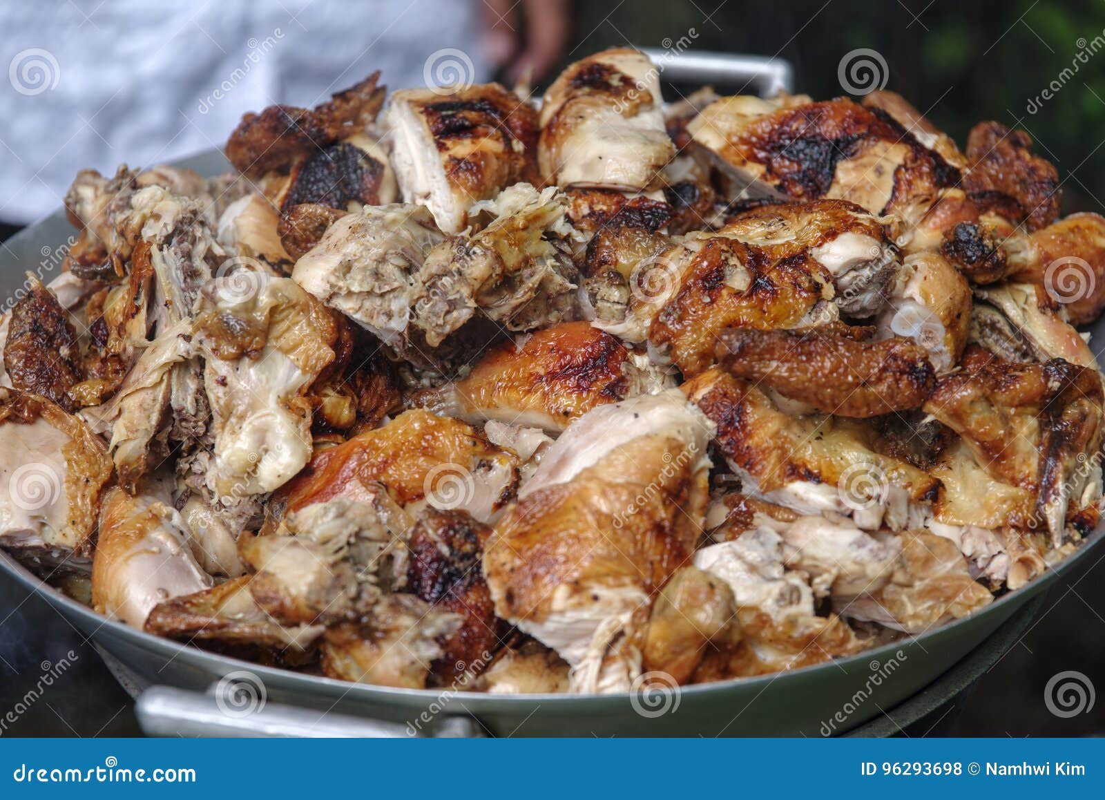 Filipino Grilled Chicken Manok Stock Photo - Image of manok, slice ...