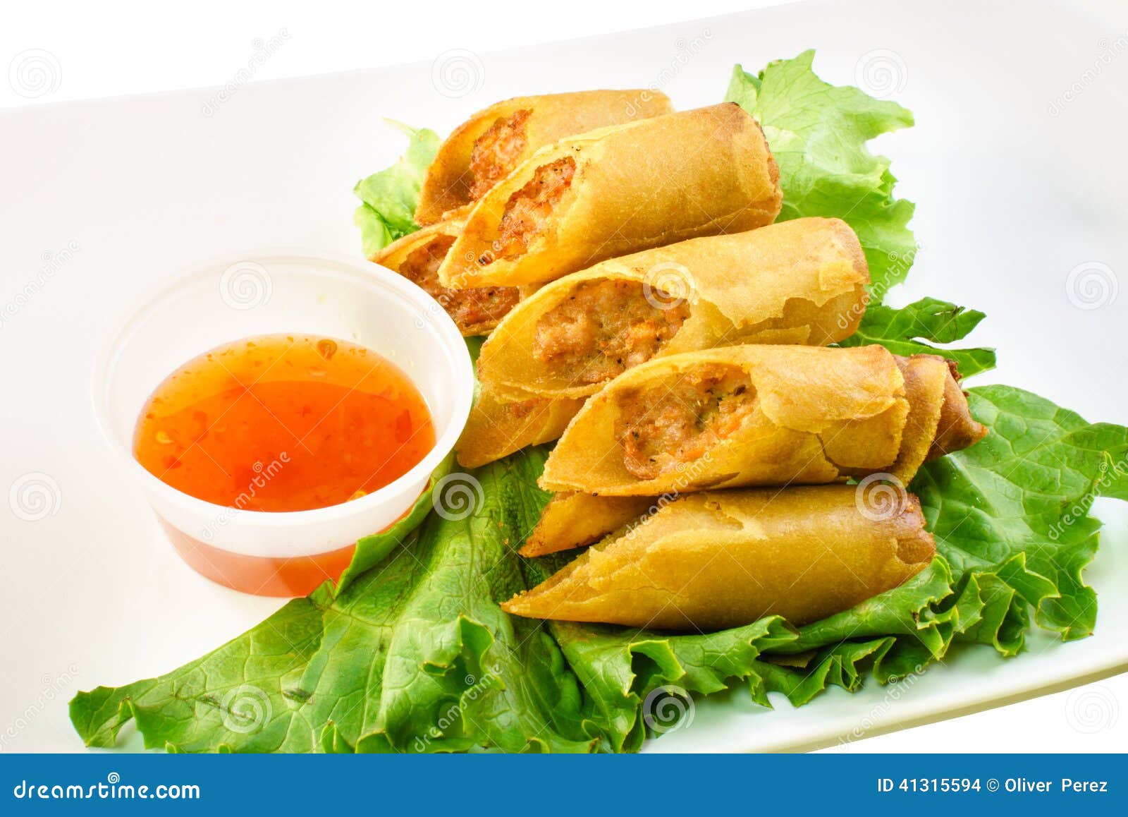 Filipino lumpia top view stock photo. Image of carrot - 41315594