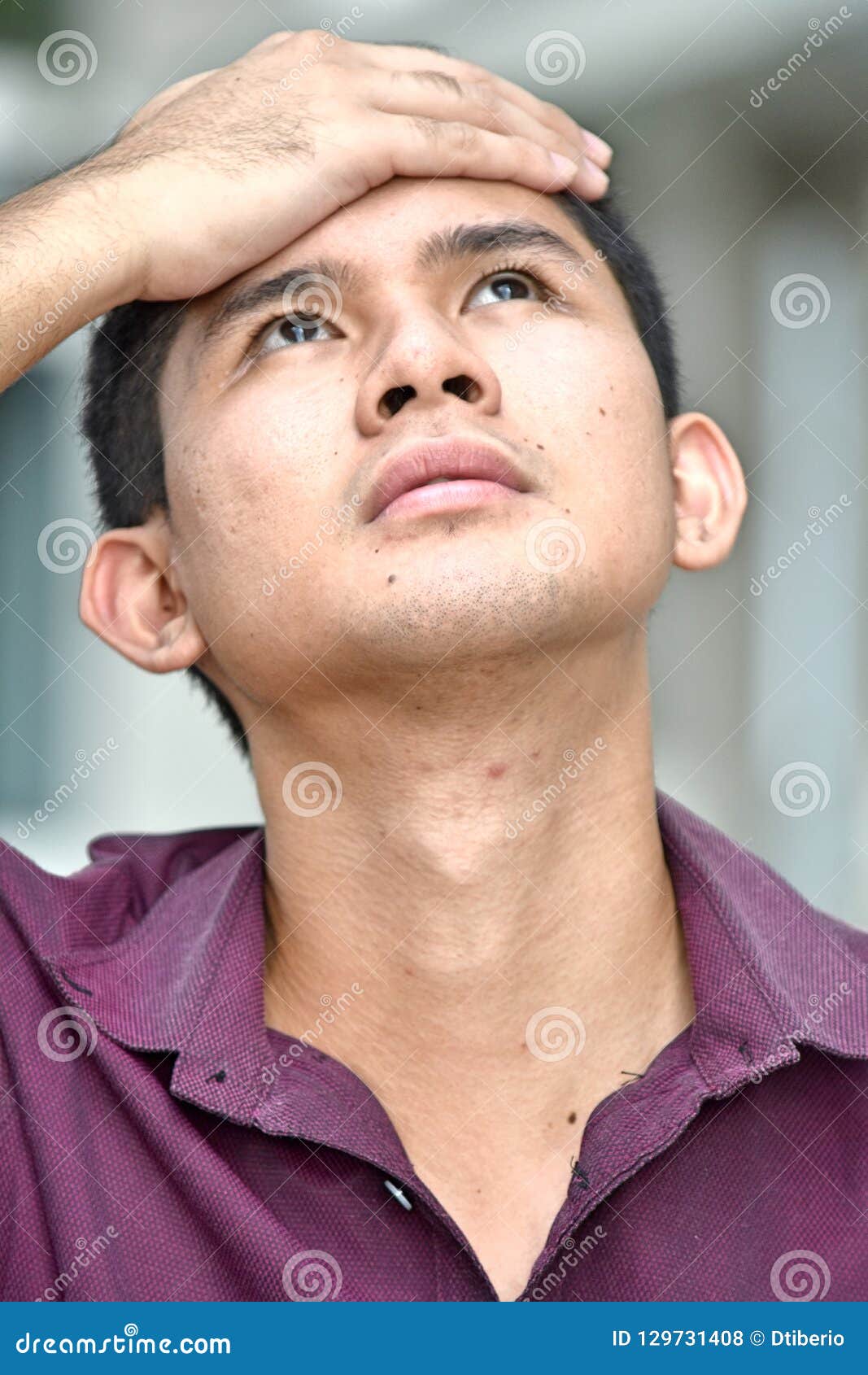 Filipino Male Memory Problems Stock Photo - Image of dilemma, obstacle ...