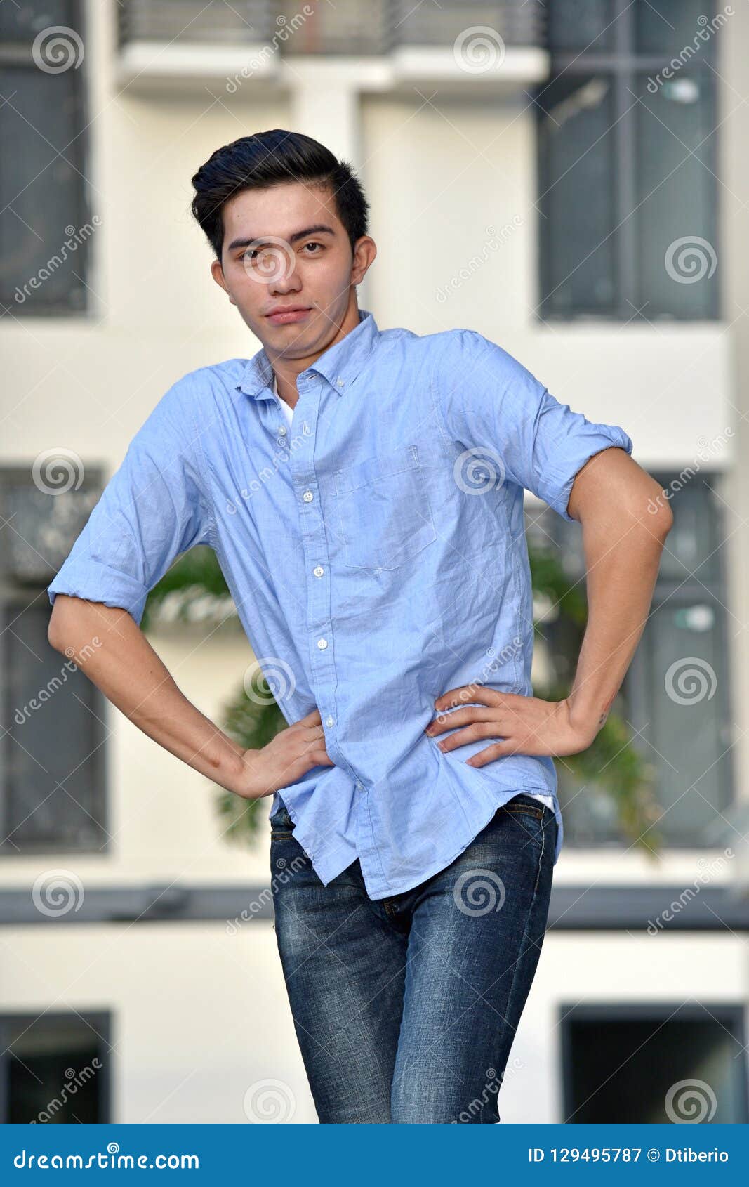 Filipino Male Posing stock image. Image of acting, diversity - 129495787
