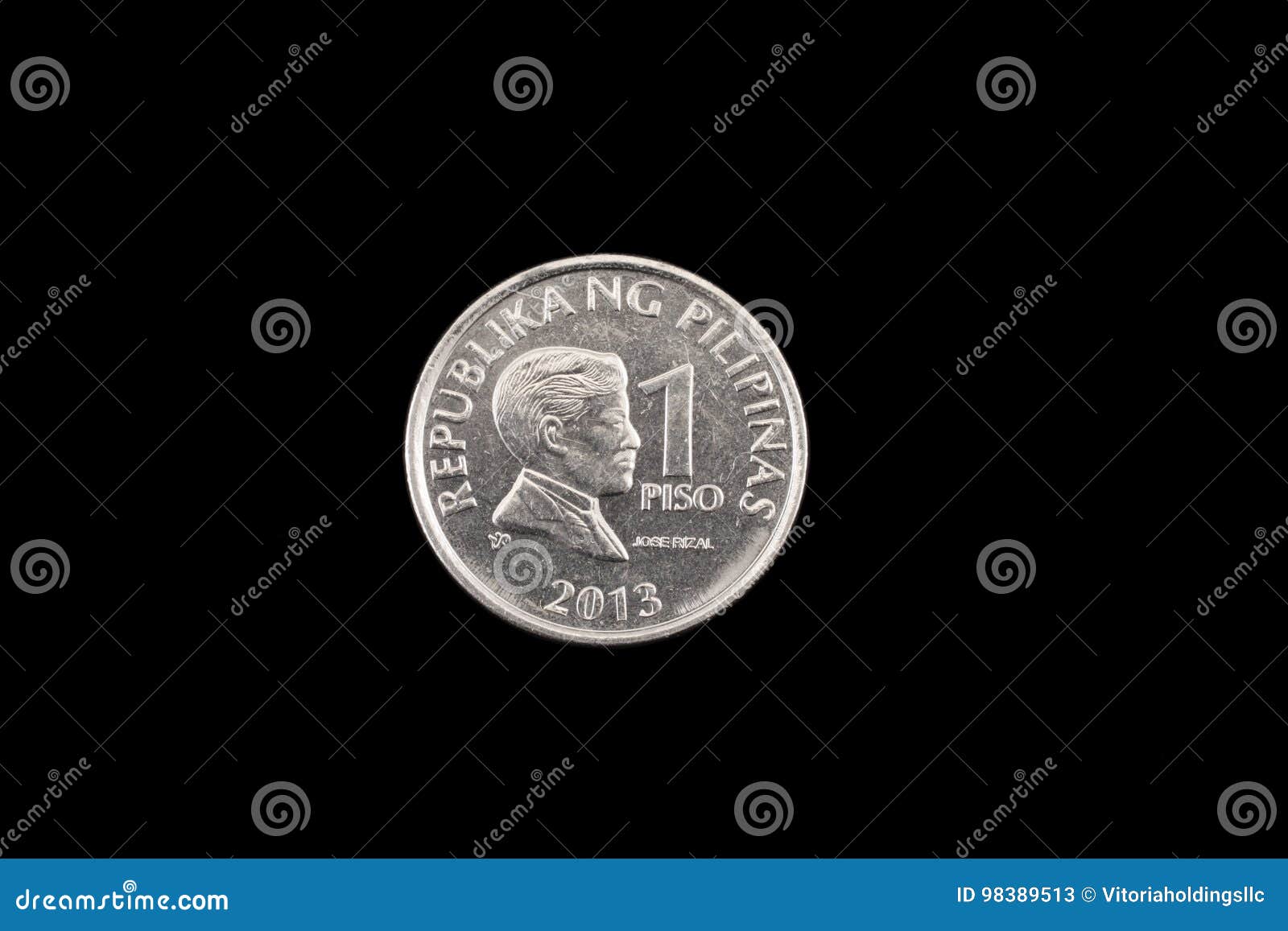 Close Up Of Old One Piso Philippine Coins Royalty-Free Stock Image ...