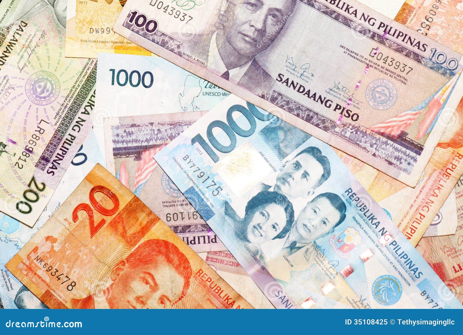 Filipino Peso Bank Notes Royalty Free Stock Photo - Image: 35108425