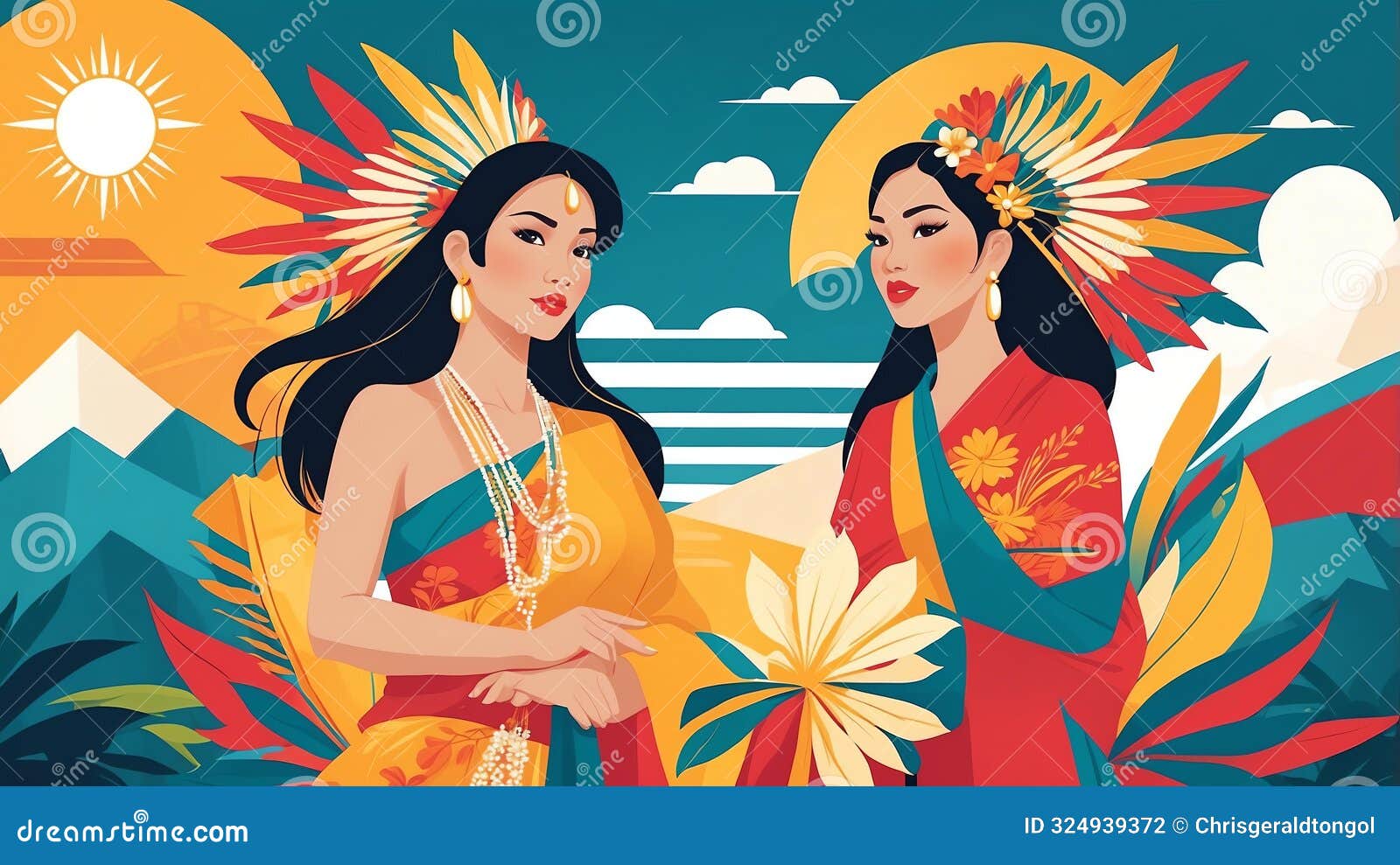 Filipino Themed Wallpaper for Presentations and Office Ai Generated ...