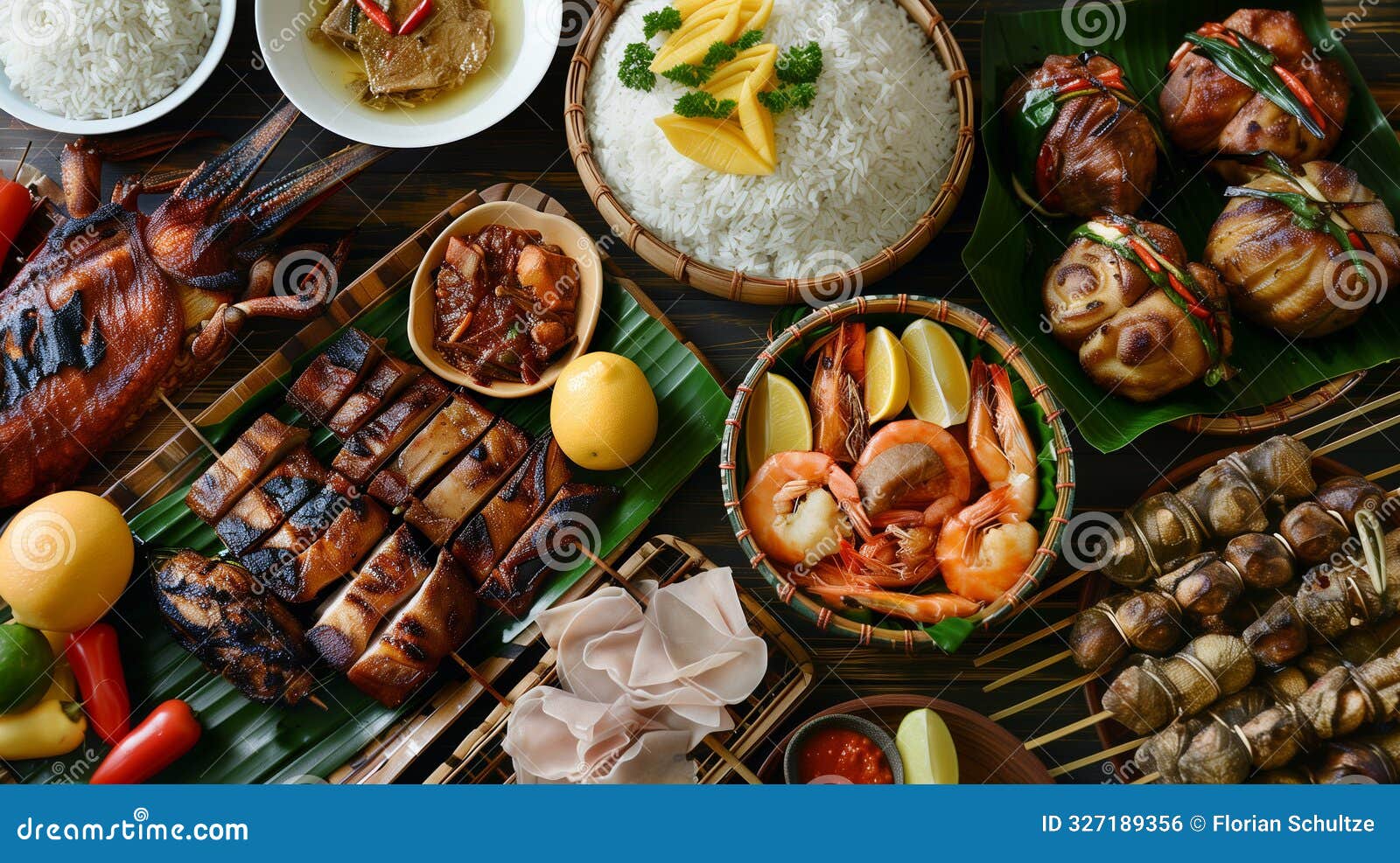Filipino Traditional Food On The Table Stock Photography ...