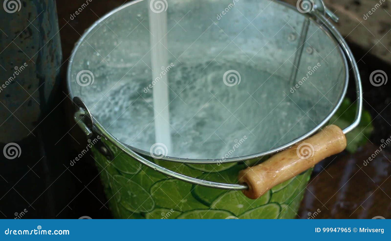 Fill a Bucket with Drinking Water Stock Video - Video of water, rural ...