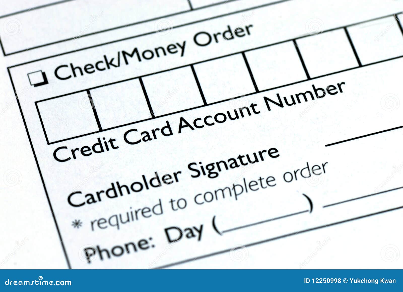 Fill in the Credit Card Information Stock Photo - Image of complete ...