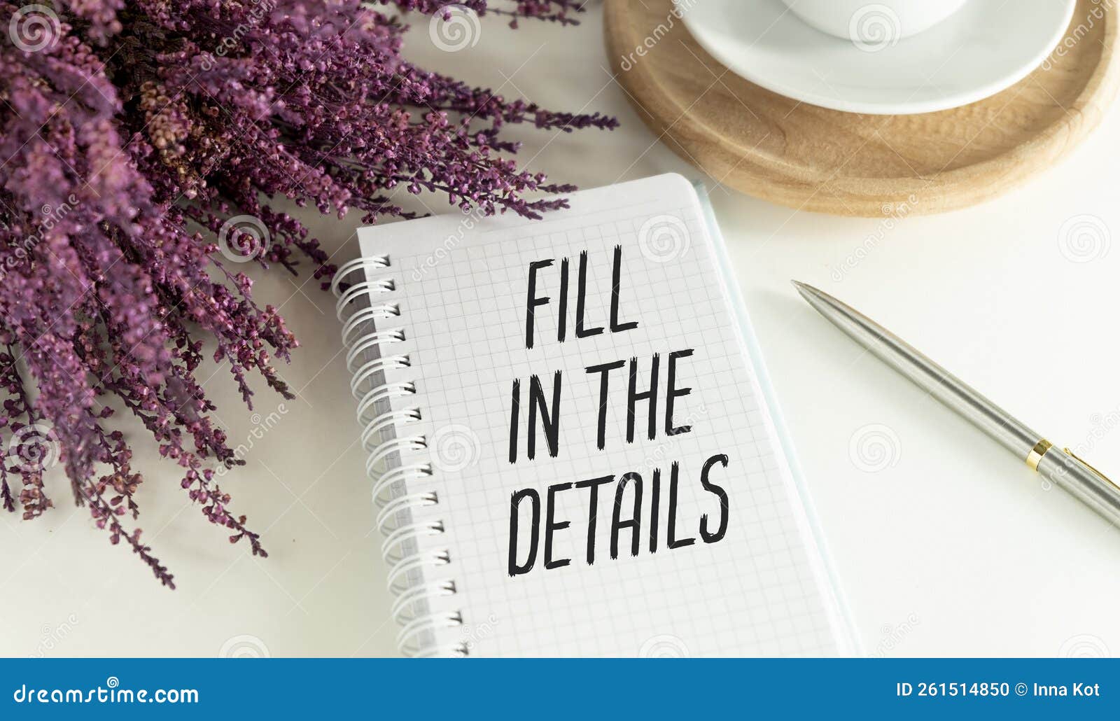 Fill in the Details Text on Sticker on Notebook with Magnifier and ...