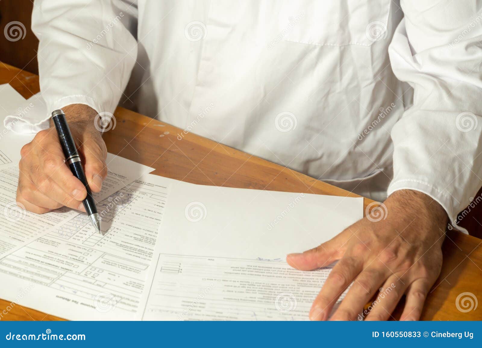 Fill in a form stock image. Image of indoors, documents - 160550833