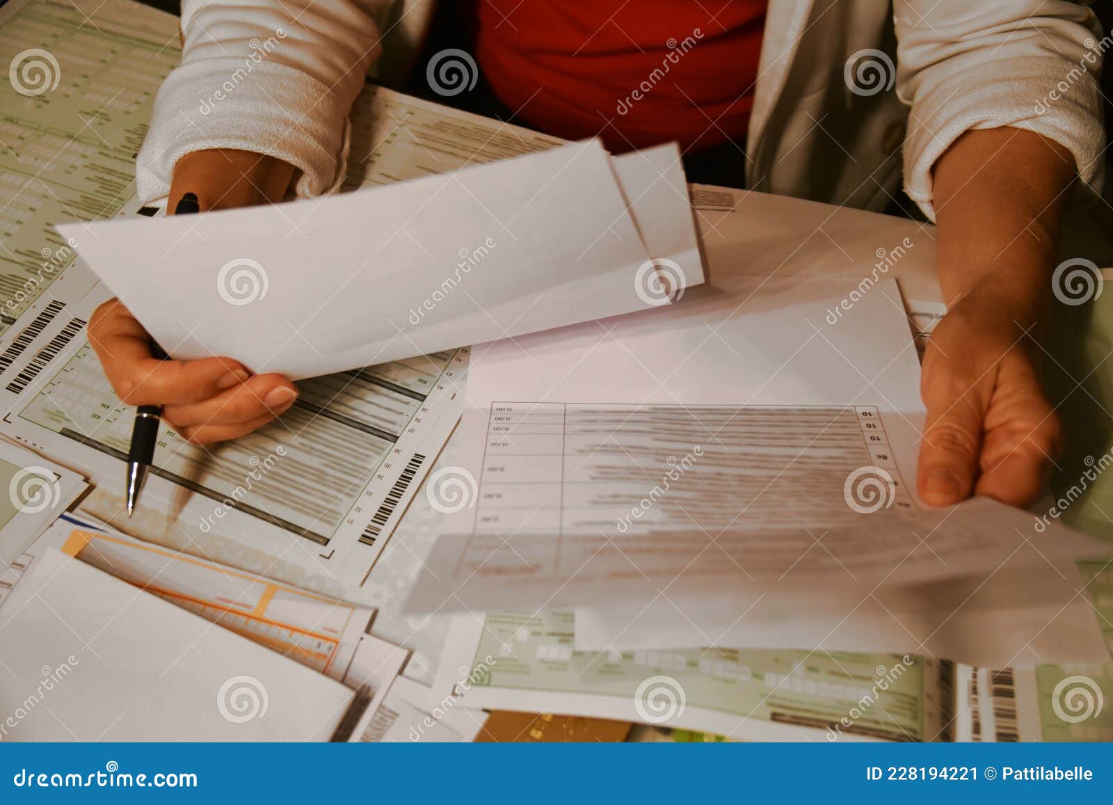 Fill in Forms / Tax Declaration Stock Image - Image of income, expenses ...