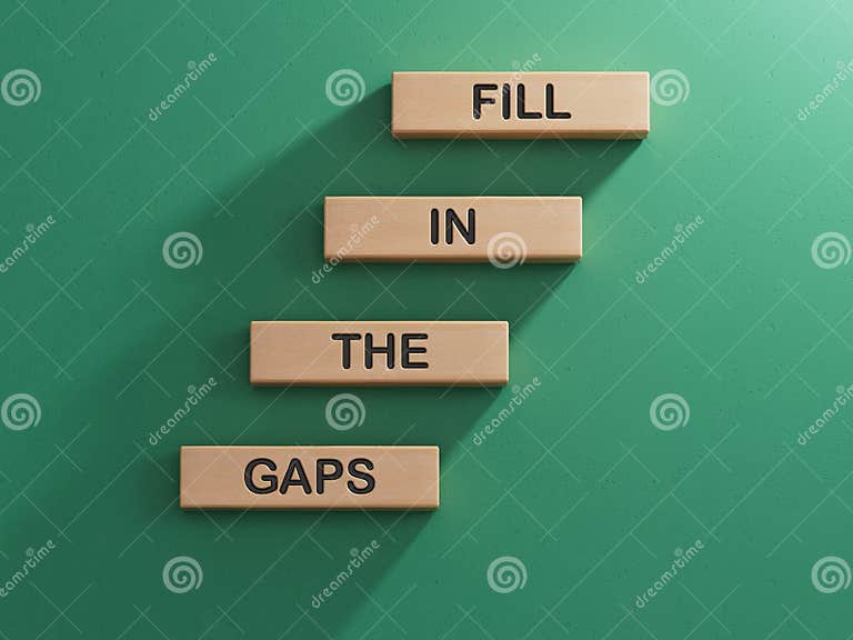 Fill in the Gaps Symbol. Concept Words Fill in the Gaps on Wooden ... Fill in the Gaps Symbol. Concept Words Fill in the Gaps on Wooden ...