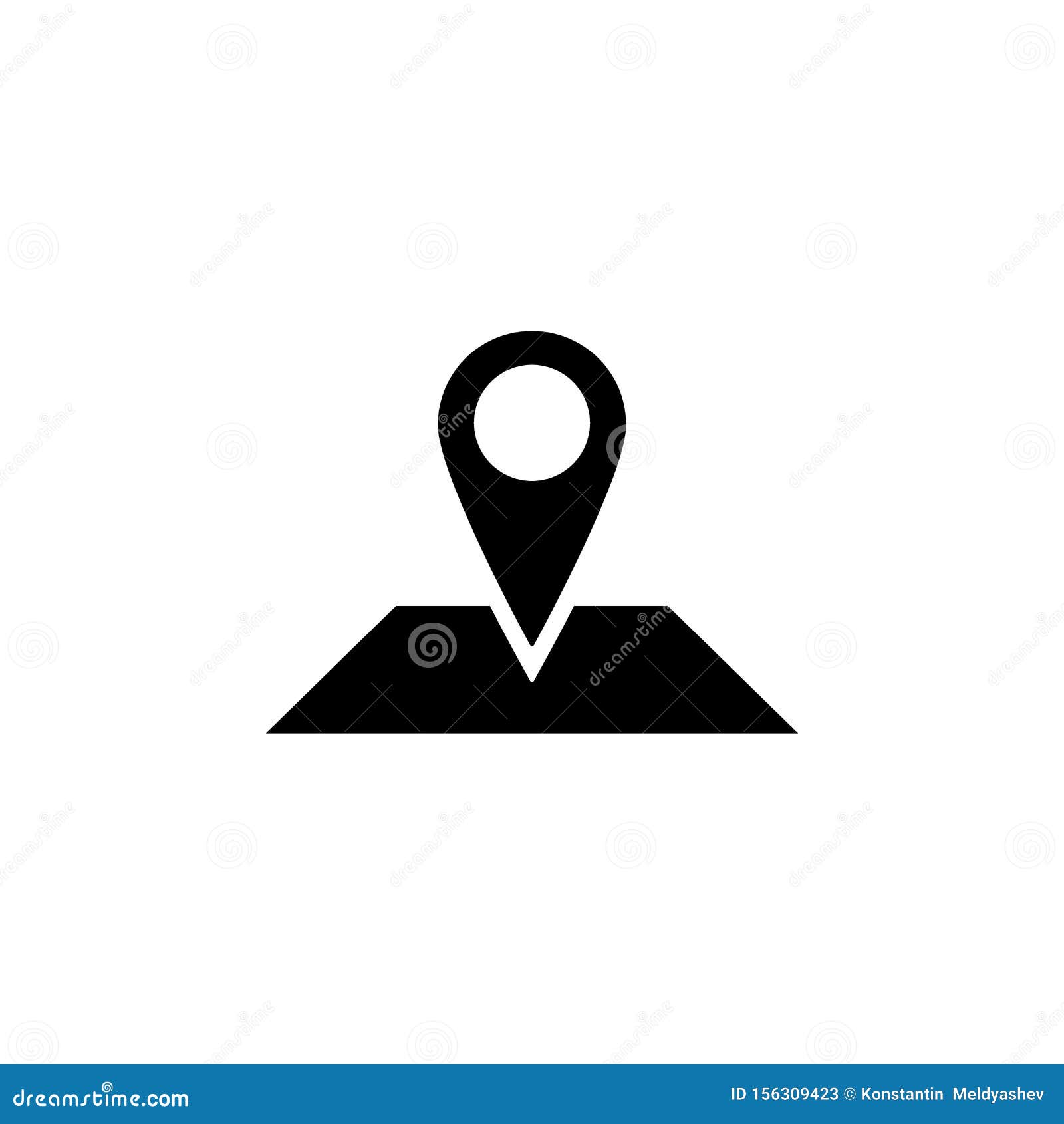 Fill, Location, Map Icon. Simple Glyph, Flat Vector of Location Icons ...