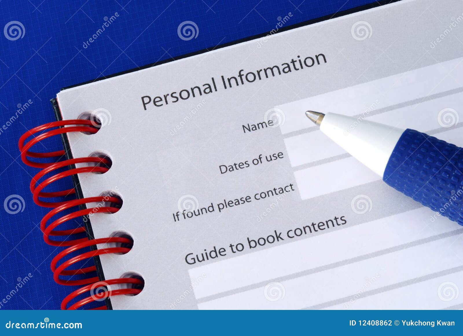 Fill in the Personal Information Stock Photo - Image of group, details ...