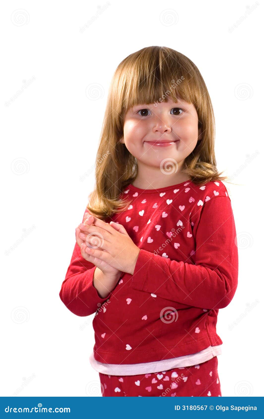 Fille Aimable Assez Heureuse Image stock - Image du fille, innocent ...