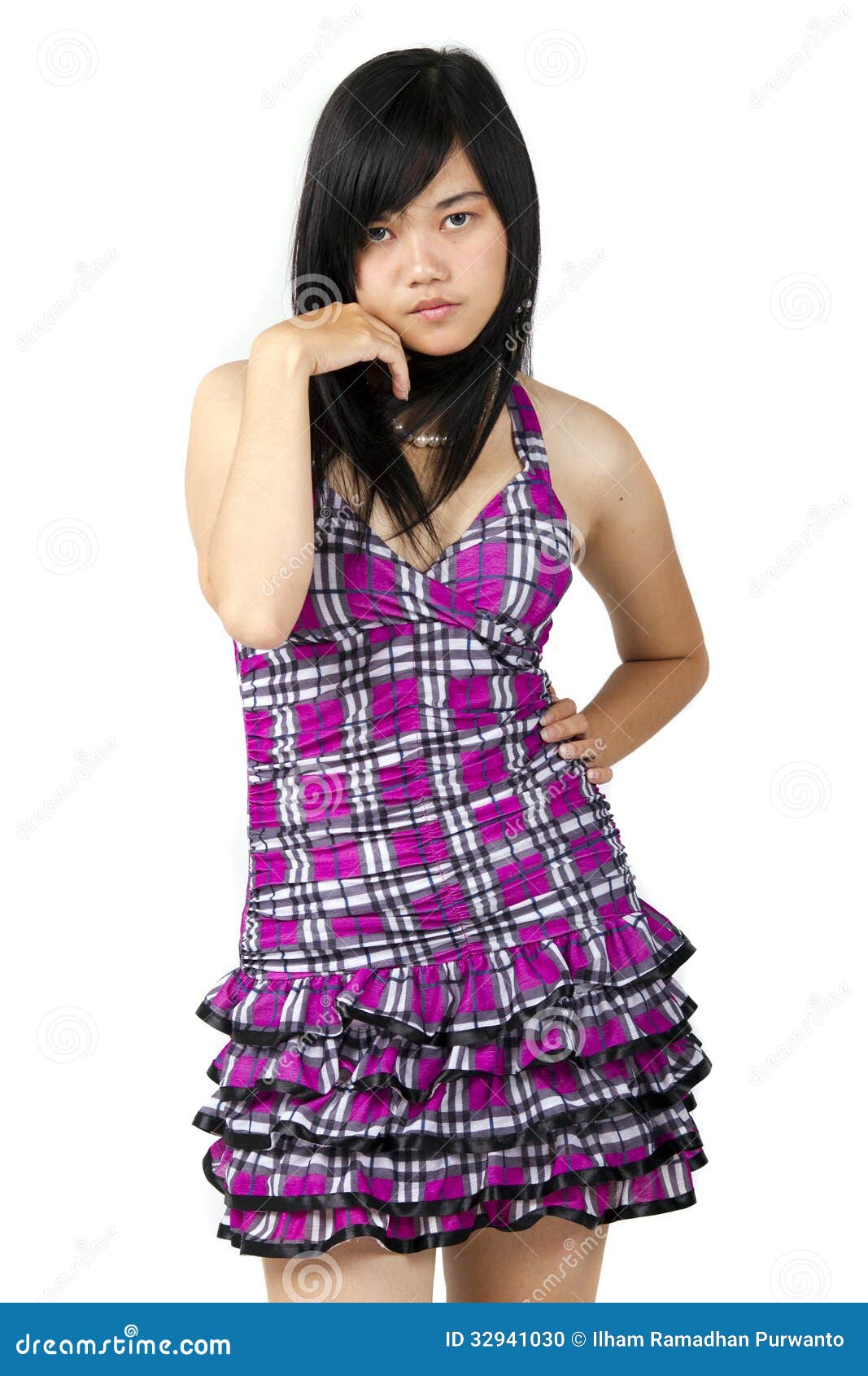 Fille Asiatique Avec La Pose Sexy Photo Stock Image Du Chinois