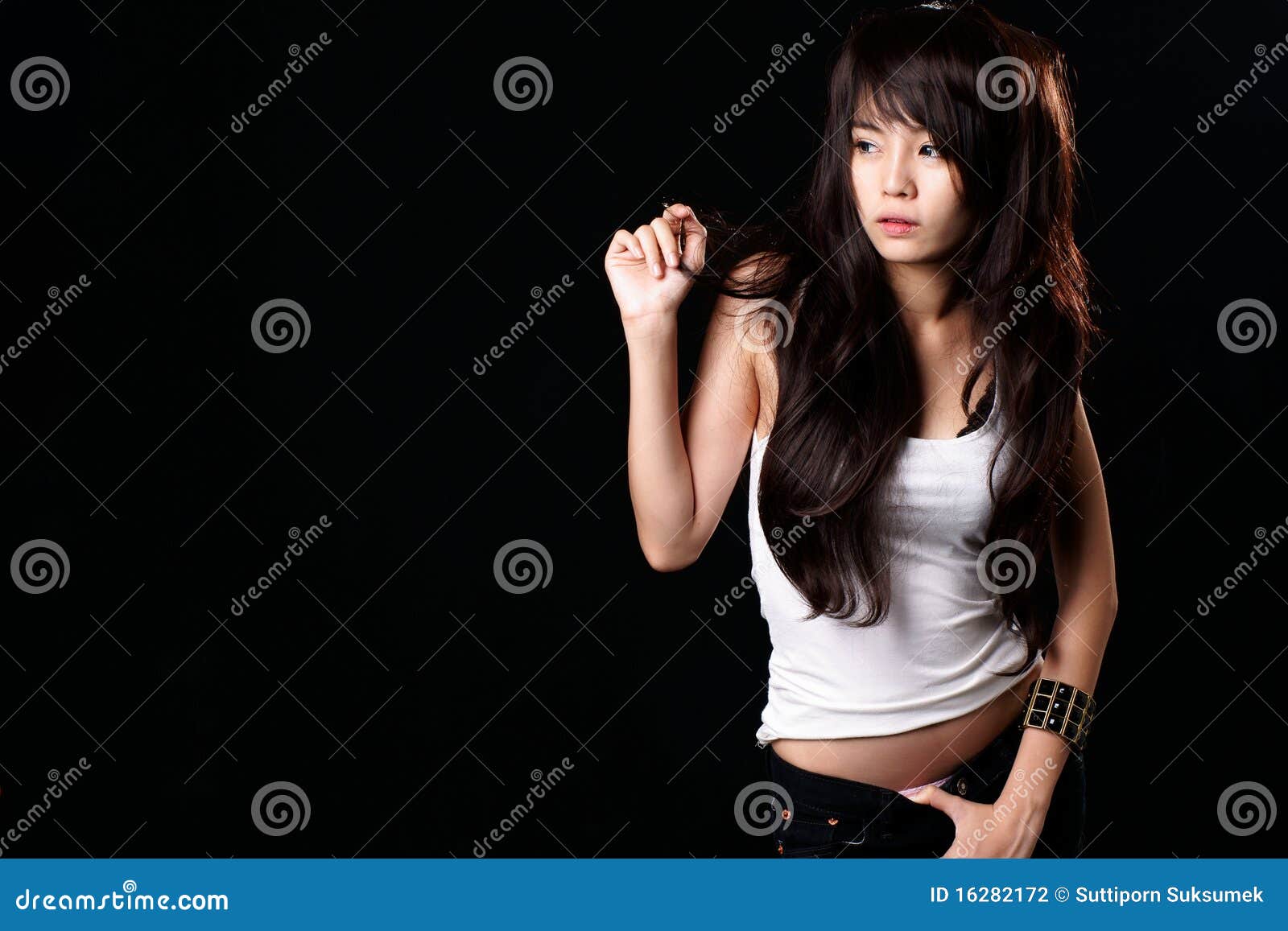 Fille Asiatique Sexy Photo Stock Image Du Chinois Collet 16282172