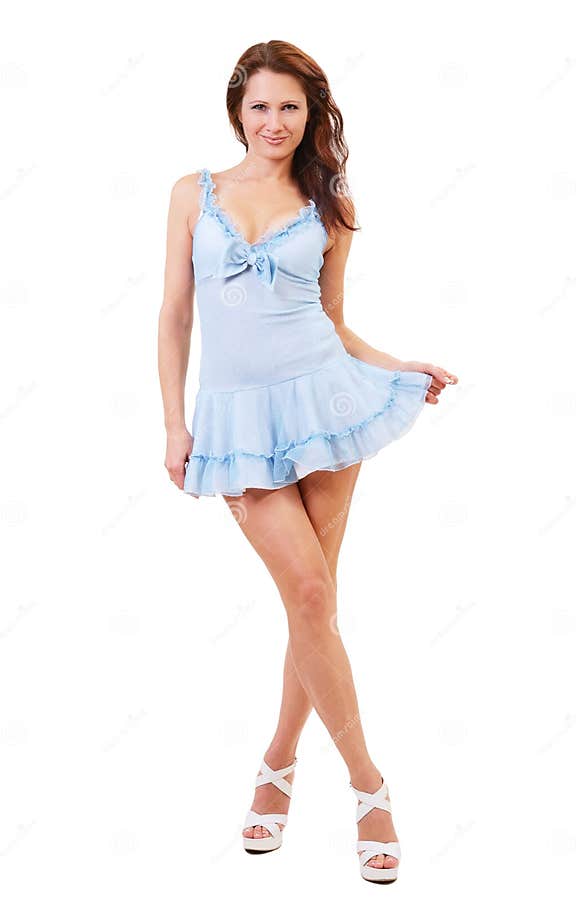 Fille Coquette Dans Une Robe Courte Photo stock - Image du robe, pose ...