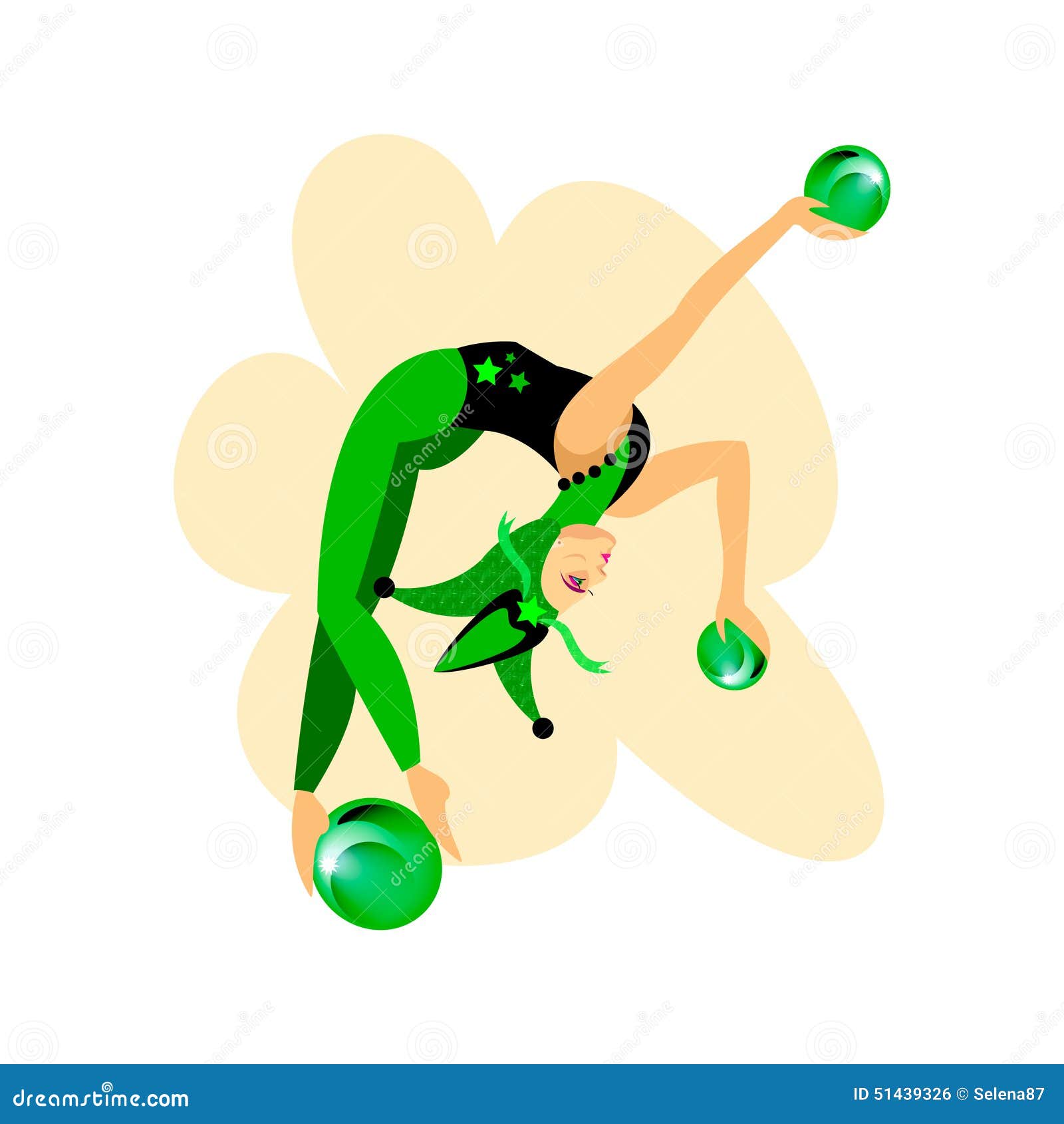 Dessin Animé D'acrobate De Cirque