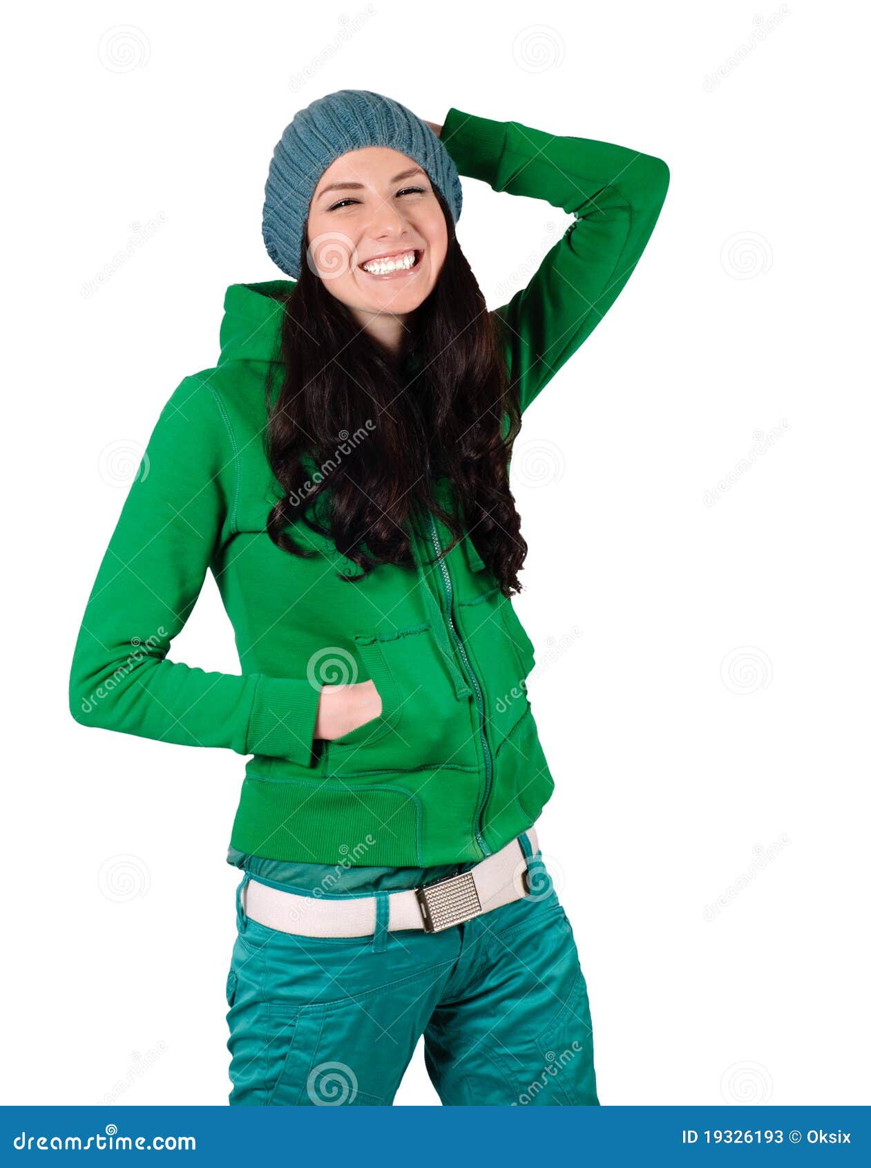 Fille dans le capuchon image stock. Image du cheveu, mignon - 19326193